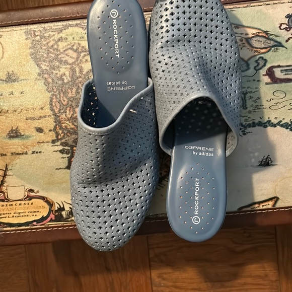 Rockport | Shoes | Baby Blue Clogs Wore Only Once Looks Like New | Poshmark